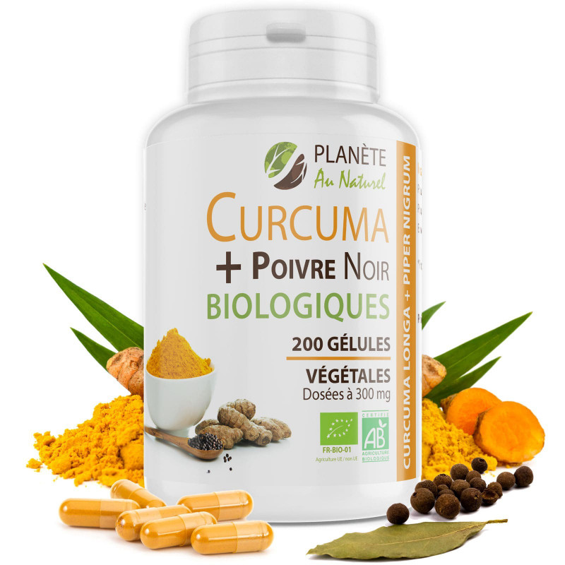 Curcuma et Poivre Noir Bio 300mg - 200 gélules végétales - Renaissance ... Curcuma et Poivre Noir Bio 300mg - 200 gélules végétales - Renaissance ...